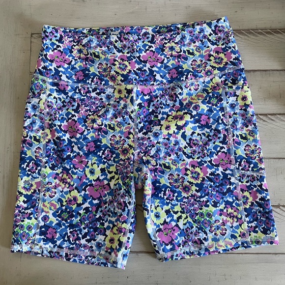 RBX | Shorts | Rbx Pocket Bike Shorts Colorful Floral Print | Poshmark